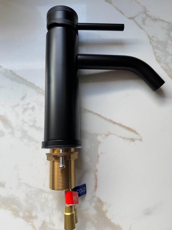 CRANACH ANGELSEY Brushed Gold Single Hole 1-handle Vessel Sink Faucet ...