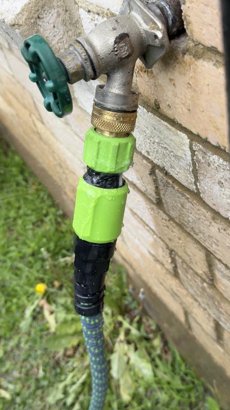 HydroTech 5/8 in. x 75 ft. Expandable Burstproof Garden Hose, Orange at ...