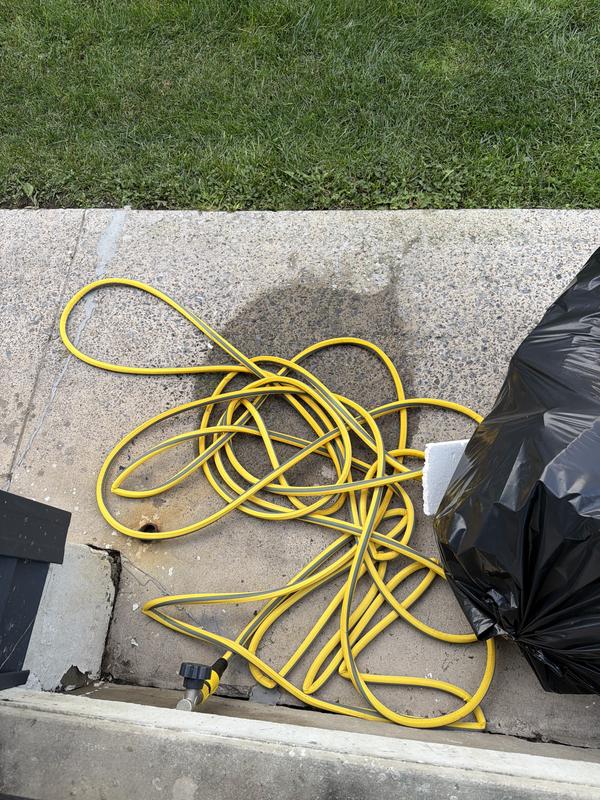 HydroTech 5/8 in. x 25 ft. FlatJacket Flow Control Hose, Blue with ...