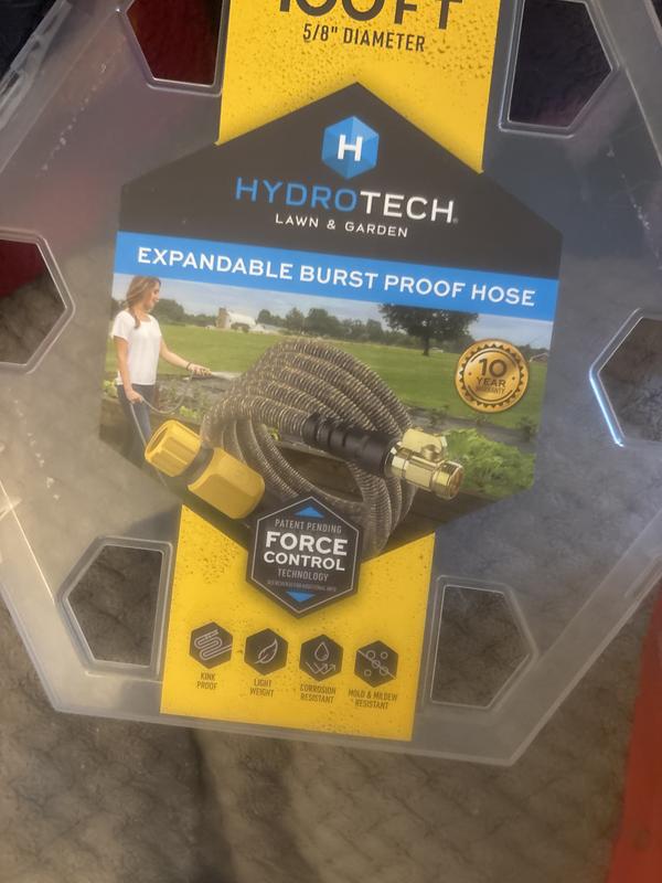 HydroTech 3/4 in. x 75 ft. Pro Expandable Max-Flow Burstproof Garden ...