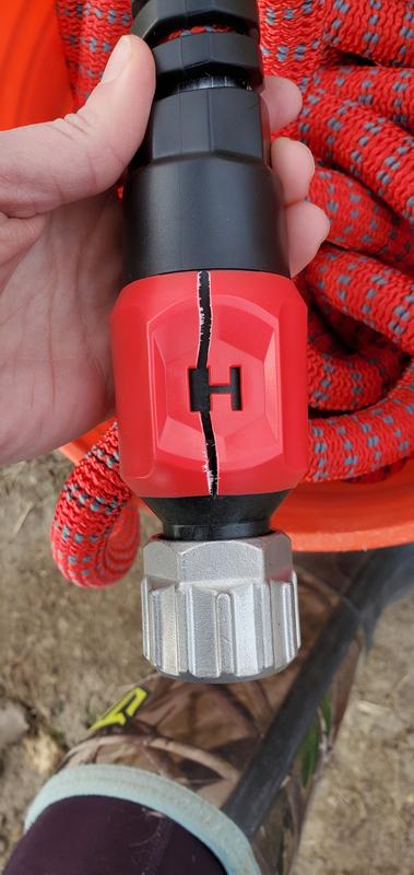 HydroTech 3/4 in. x 75 ft. Pro Expandable Max-Flow Burstproof Garden ...