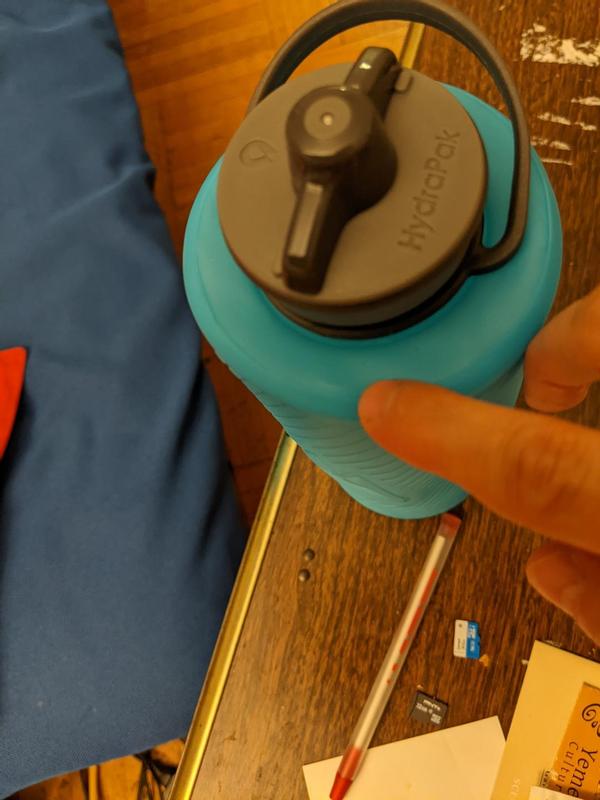 Hydrapak Stash Collapsible 1L Water Bottle - Hike & Camp