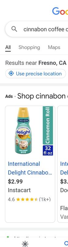 Cinnabon® Non-Dairy Coffee Creamer Cinnabon® Non-Dairy Coffee Creamer