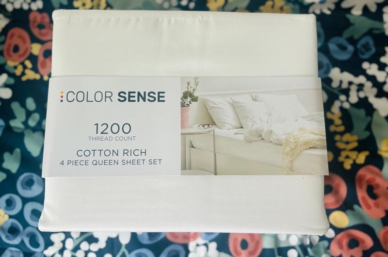 COLOR SENSE King 1200-Thread-Count Cotton Polyester Blend Light Gray ...