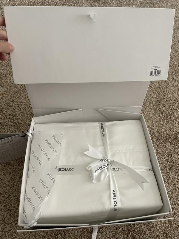 Aireolux Twin 800-Thread-Count Cotton White Bed Sheet 8903062034070 at ...
