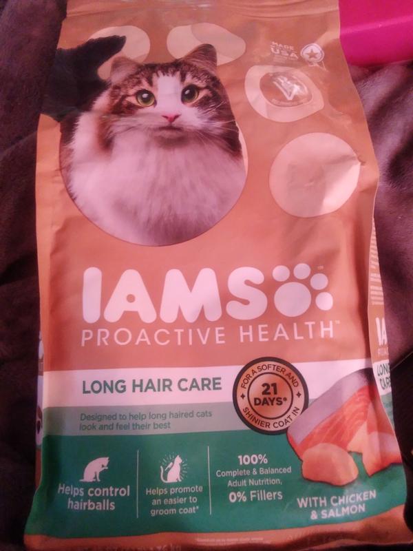 Iams Proactive Health With Real Chicken Long Hair Care Adult Dry Food ...