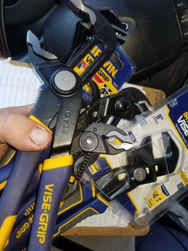 GrooveLock Pliers 10 in V Jaws 16 Adj. - Office Depot