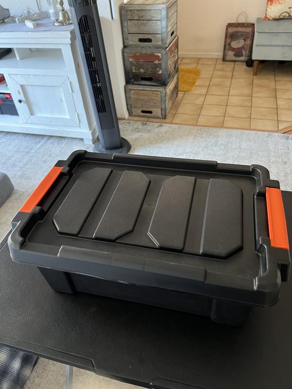 IRIS USA 3 gal. Store-It-All Storage Tote with Latching Buckles at ...