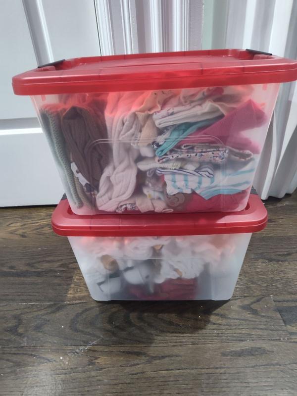 IRIS (15.31-in W x 9.63-in H x 12.38-in D) Translucent Plastic ...