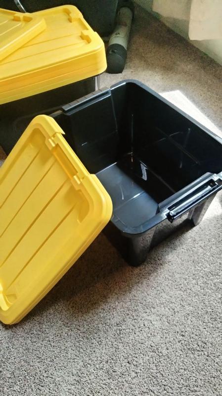 IRIS 6 -Pack Medium 5 -Gallons ( 20 -Quarts ) Yellow Weatherproof Heavy ...