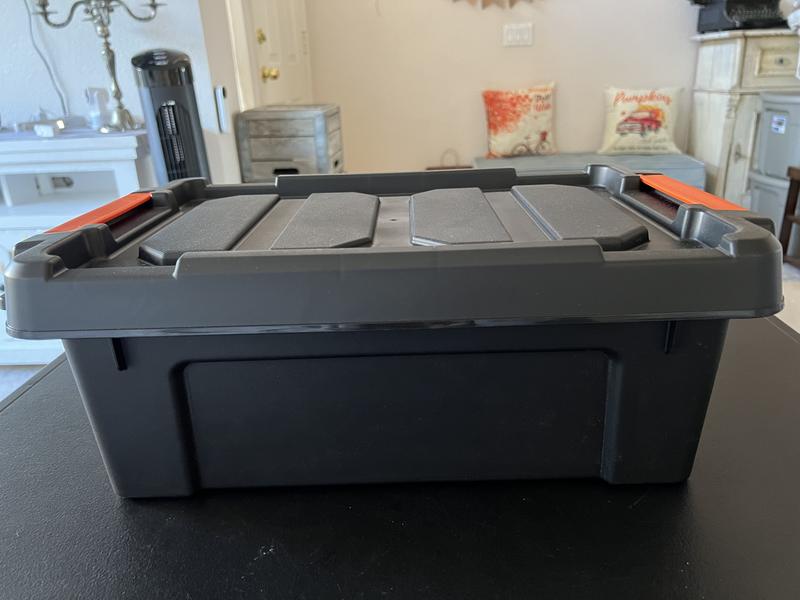 IRIS USA 3 Gal. Plastic Storage Bins with Lids, Latching Totes, Heavy ...