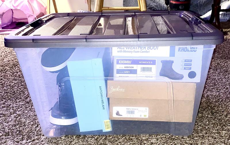 IRIS USA 53 Quart Stack & Pull Clear Storage Box, Gray, 5 Pack - Macy's