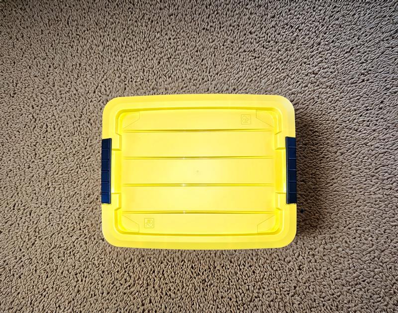 IRIS 6 -Pack Medium 5 -Gallons ( 20 -Quarts ) Yellow Weatherproof Heavy ...