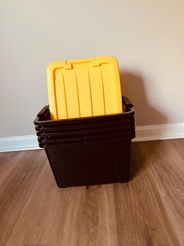 IRIS 6 -Pack Medium 5 -Gallons ( 20 -Quarts ) Yellow Weatherproof Heavy ...