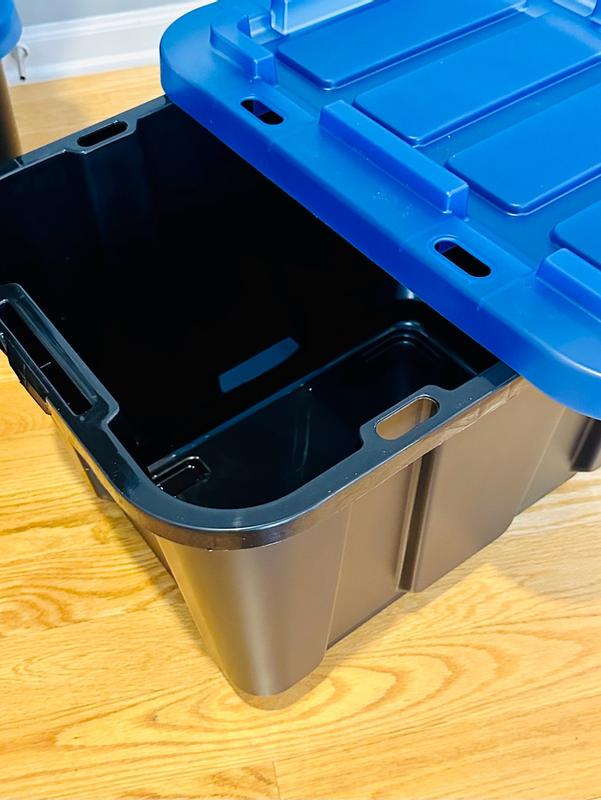 IRIS 4 -Pack Large 12 -Gallons ( 48 -Quarts ) Blue Weatherproof Heavy ...