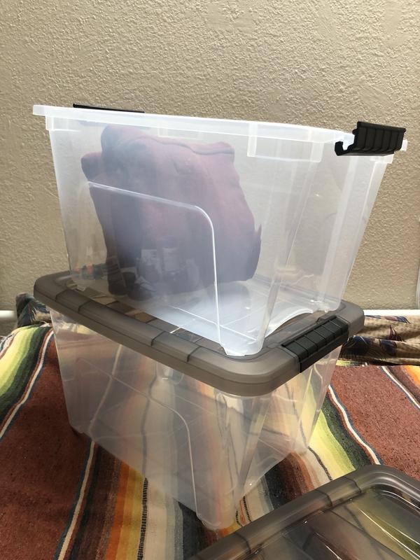 IRIS USA 19 Quart Stack & Pull Clear Plastic Storage Box, Gray, 5 Pack ...