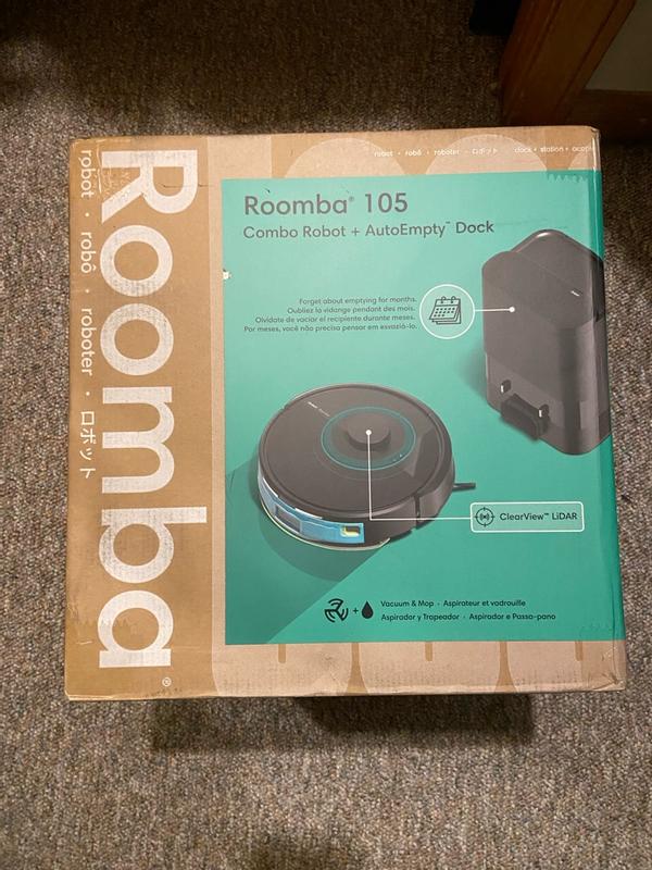 iRobot Roomba 105 Combo Auto Charging Self Emptying Robotic Vacuum ...
