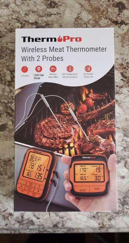 ThermoPro TP828W Long 1000-Ft. Range Digital Leave-in Meat Thermometer TP828W at Lowes.com