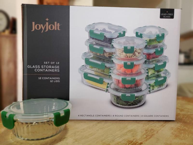 JoyJolt 24-piece Fluted Food Storage Container Set with Lids - Macy's