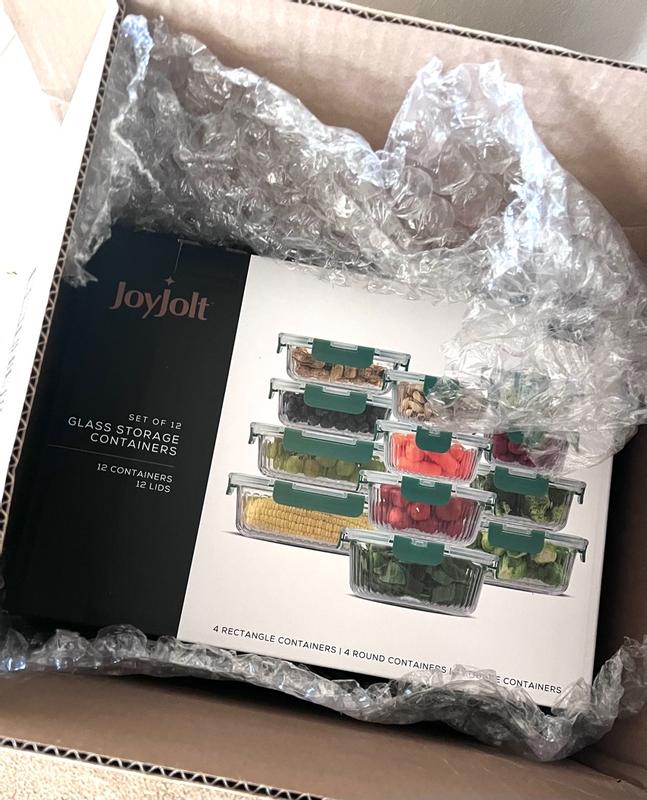 JoyJolt 24-piece Fluted Food Storage Container Set with Lids - Macy's