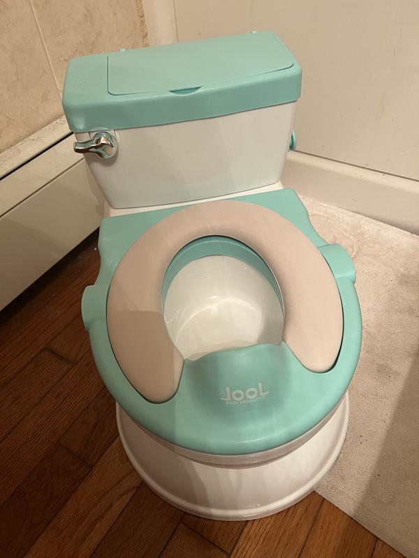 Real Feel 2-in-1 Potty with Wipes Storage, Flushing Sounds & Disposable ...