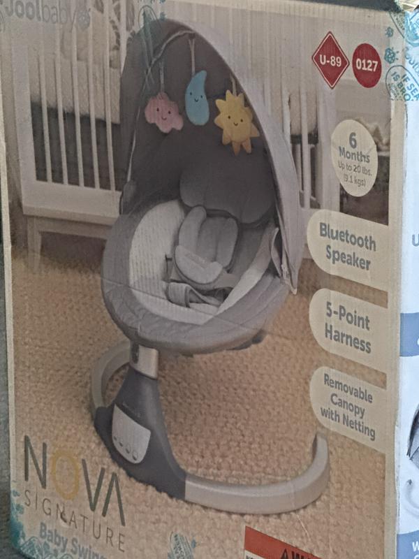 Jool Baby Nova Swing for Newborns - Electric Motorized Infant Swing ...