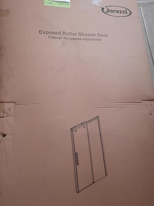 Jacuzzi Chrome 60-in W x 79-in H Semi-frameless Sliding Shower Door ...