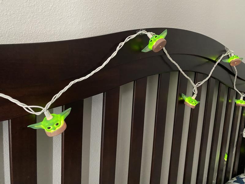 STAR WARS 10-ft Plug-in Green Indoor/Outdoor String Light White LED ...