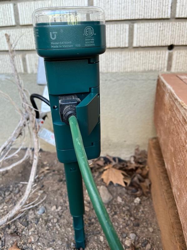 Utilitech 15 -Amps 120-volt Outdoor 6 -Outlet Programmable Countdown ...