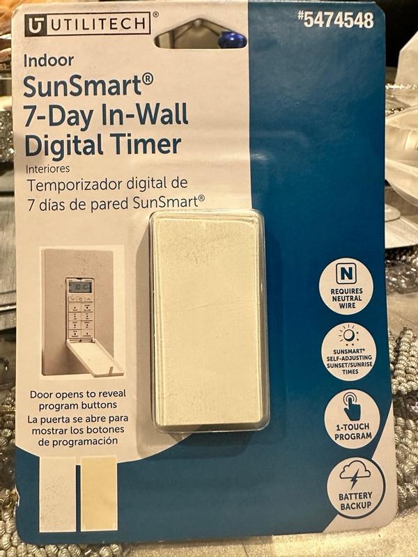 Utilitech 15-Amps 120-volt In-wall Countdown Lighting Timer 78436 at ...