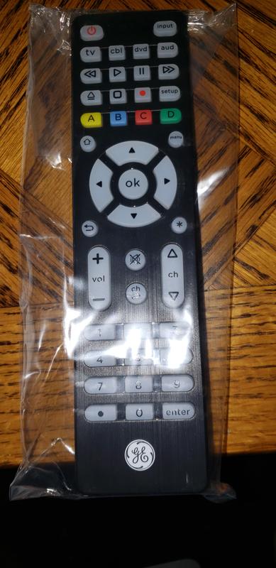 GE GE Big Button Blue LED Backlit Remote Control - Office Depot