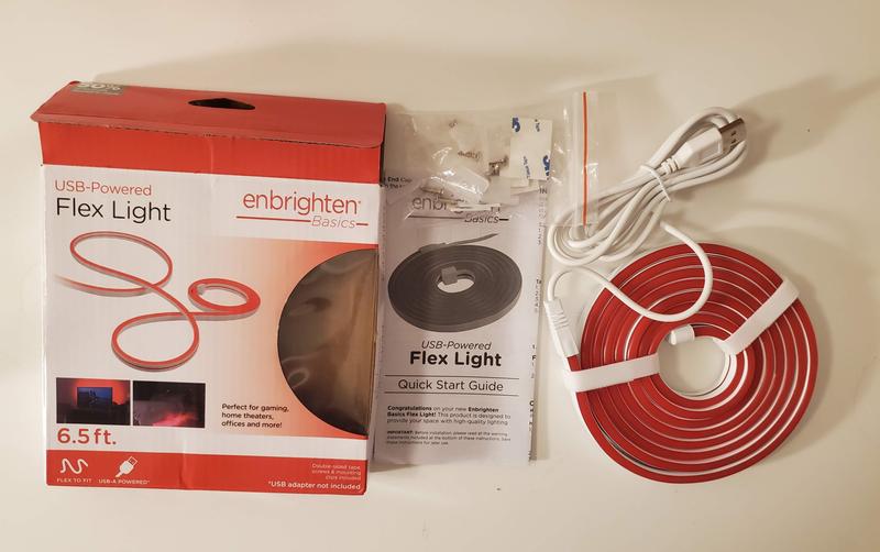 Enbrighten Indoor 6.5-ft Integrated LED Red Strip Light 76627-T1 at ...