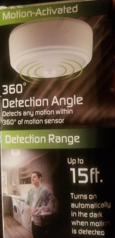 Energizer Motion Sensing Battery Operated 1-Light 4.5-in Gloss White ...
