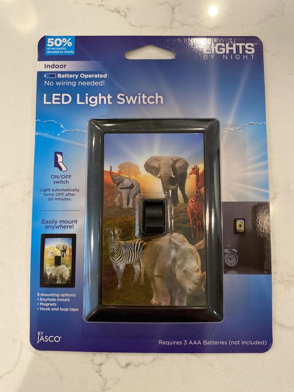 Lights by Night Wall Switch Jungle LED Night Light 73709-T1 at Lowes.com