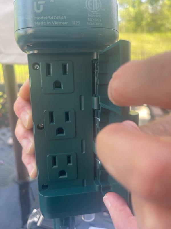 Utilitech 15 -Amps 120-volt Outdoor 6 -Outlet Programmable Countdown ...