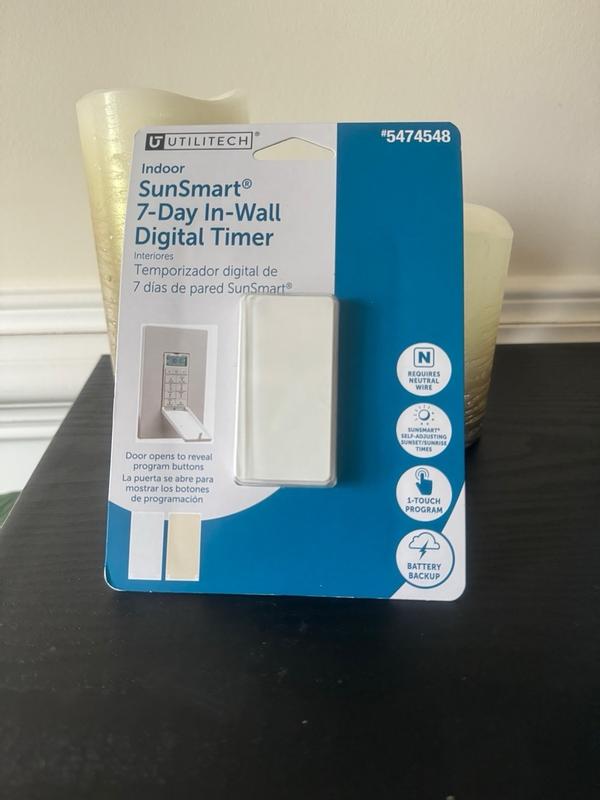 Utilitech 15 -Amps 120-volt Indoor Programmable Countdown Digital ...