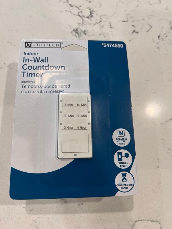 Utilitech 15 -Amps 120-volt Indoor Programmable Digital Lighting Timer ...