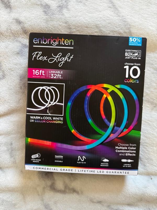 Enbrighten Indoor/Outdoor 16-ft LED Multicolor Strip Light 79730 at ...