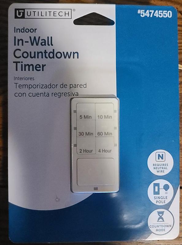Utilitech 15-Amps 120-volt In-wall Lighting Timer 79754 at Lowes.com