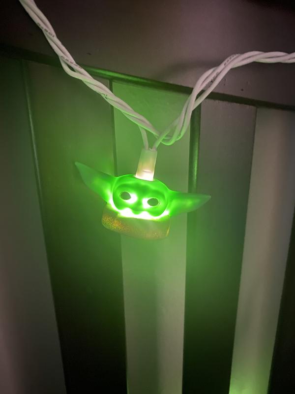STAR WARS 10-ft Plug-in Green Indoor/Outdoor String Light White LED ...