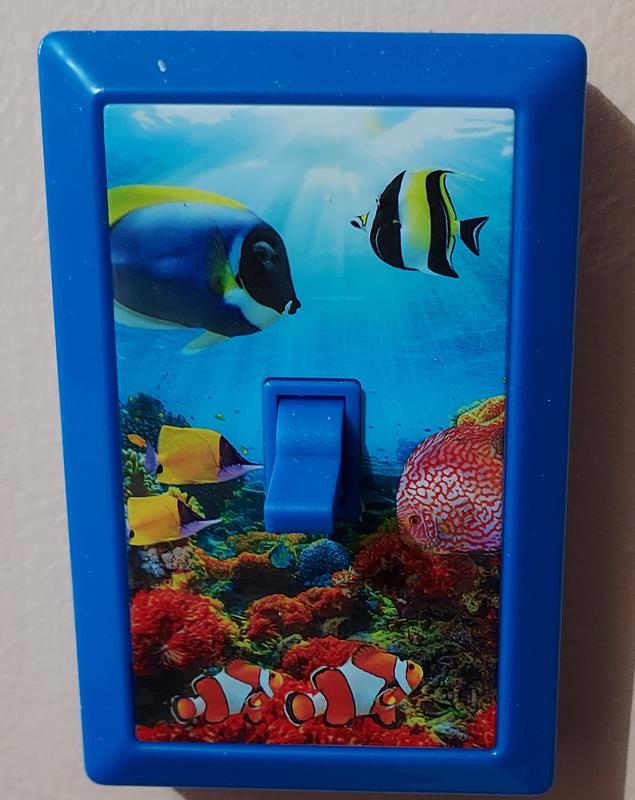 Lights by Night Wall Switch Tropical Fish LED Night Light 73707-T1 at ...