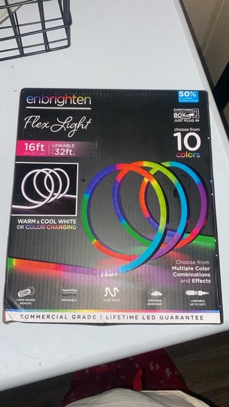 Enbrighten Indoor/Outdoor 16-ft LED Multicolor Strip Light 79730 at ...