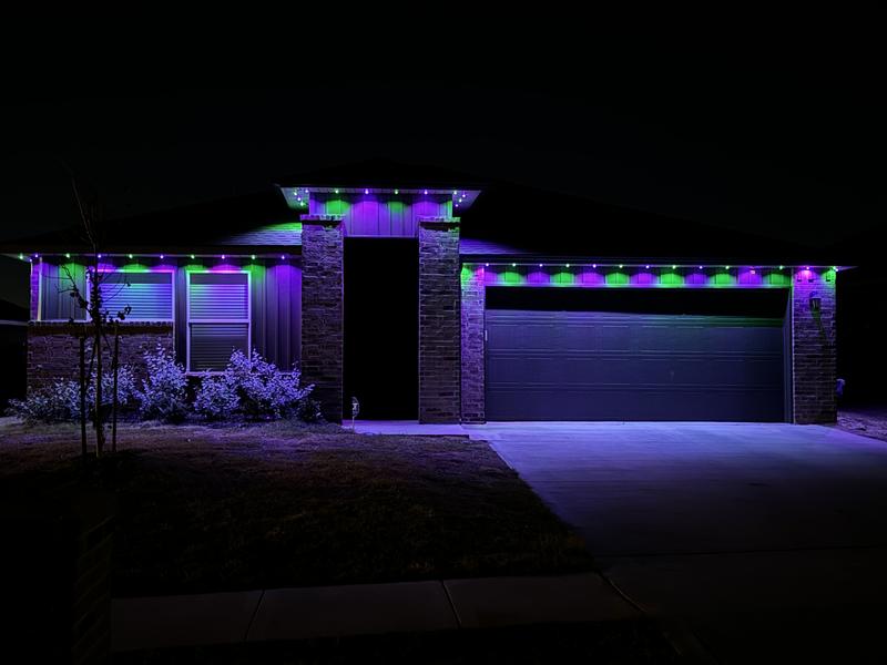 Enbrighten 100-ft Plug-in Black Outdoor String Light with 72 Color ...