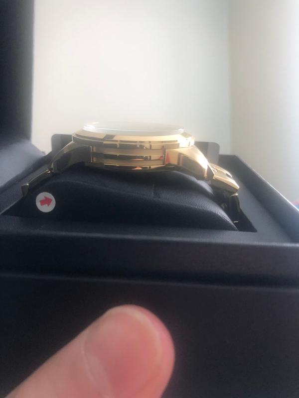 JBW Men's Delano Diamond (1/5 ct.t.w.) 18k Gold Plated Stainless Steel ...