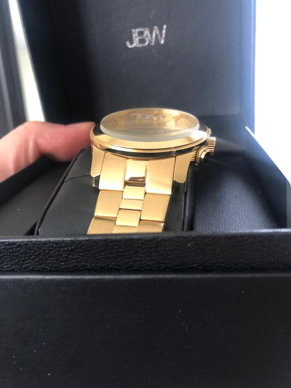JBW Men's Delano Diamond (1/5 ct.t.w.) 18k Gold Plated Stainless Steel ...