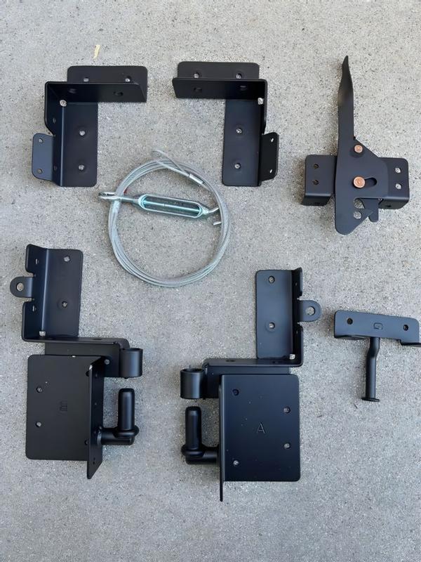 Adjust-A-Gate Unlimited Frameless Gate Kit (Fits Openings to 72 in. H ...