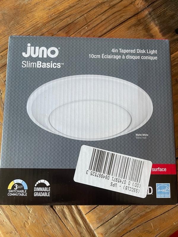 Juno JSBT 6-in White LED Flush Mount Light ENERGY STAR (6-Pack ...