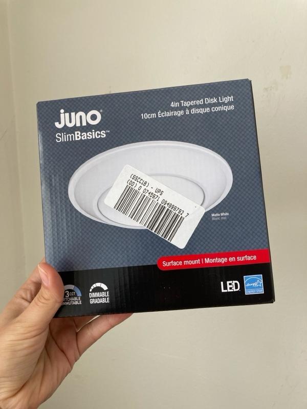 Juno JSBT 6-in White LED Flush Mount Light ENERGY STAR (6-Pack ...