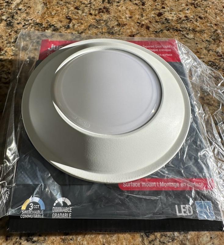 Juno JSBT 6-in White LED Flush Mount Light ENERGY STAR (6-Pack ...