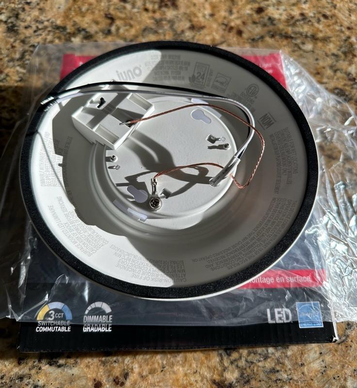 Juno JSBT 6-in White LED Flush Mount Light ENERGY STAR (6-Pack ...